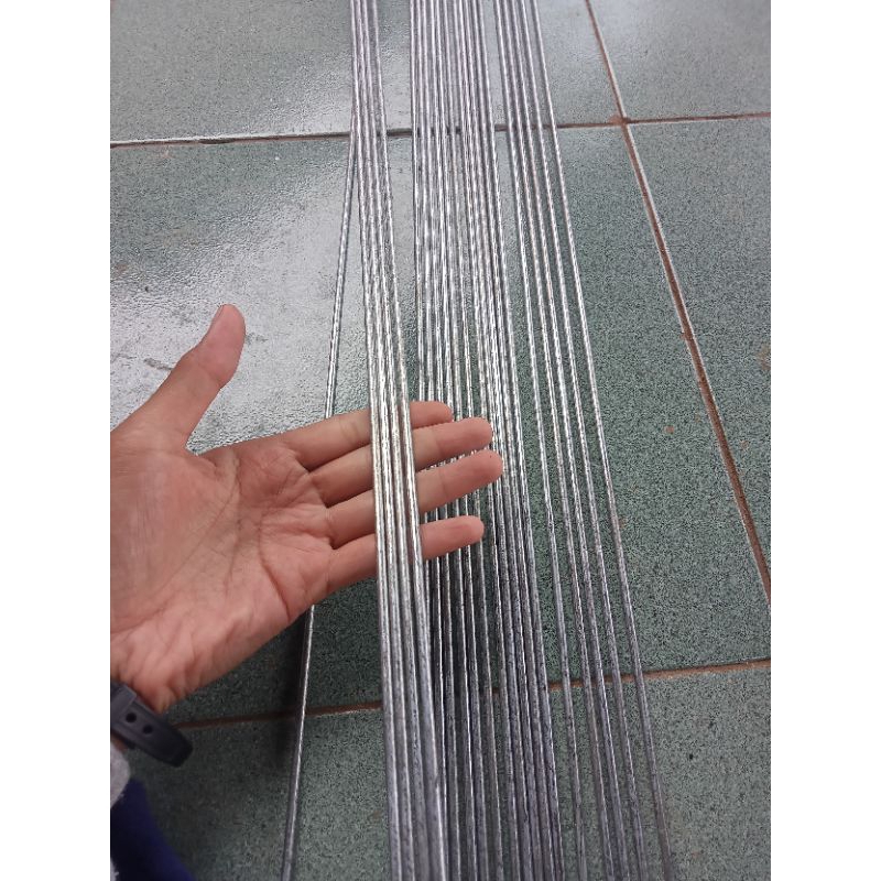 Jual kawat lonjoran/kawat galvanis lurus ukur 1m | Shopee Indonesia