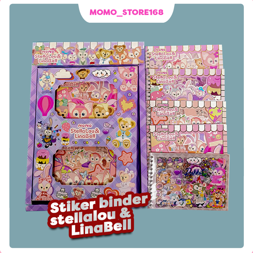 Jual Stiker Binder Aesthetic Stellalou lina bell Stiker Book Buku ...