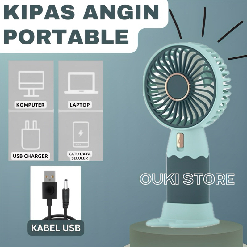 Jual OKS Kipas Mini Portable Kipas Angin Mini Portable Mini Fan Lipat ...