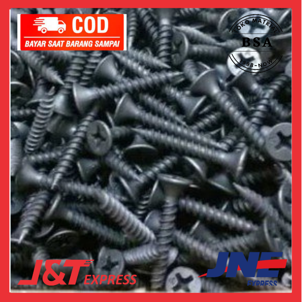 Jual SEKRUP GYPSUM HITAM FULL ULIR|| SKRUP GYPSUM FULL ULIR | Shopee Indonesia