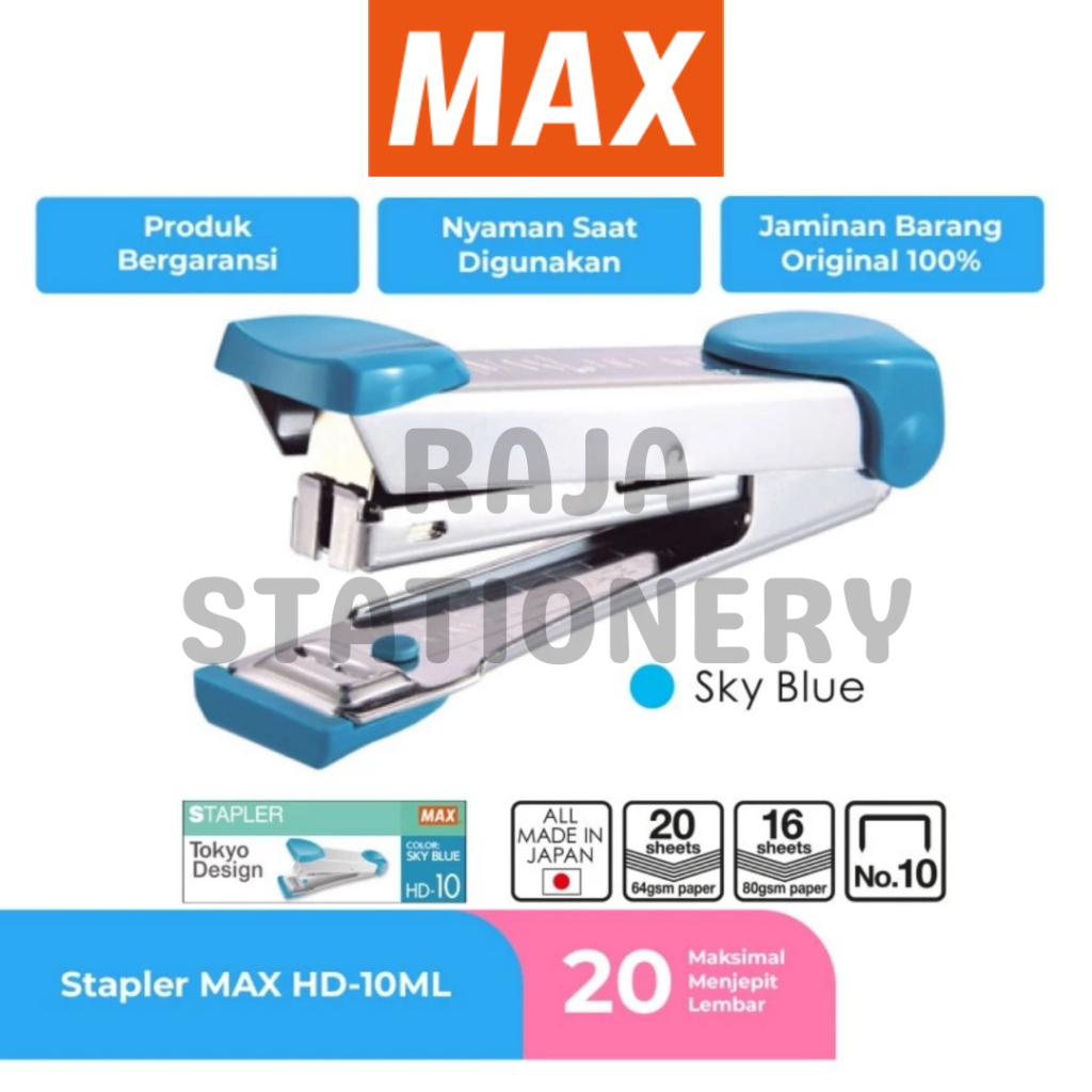 Jual MAX STAPLER HD-10 TOKYO DESIGN / STEPLER MAX HD-10 CEKREKAN HEKTER ...