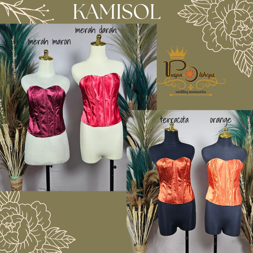 Jual KAMISOL KEBAYA KAMISOL SATIN LONGTORSO BALEN 8 BUSTIER 02 | Shopee ...