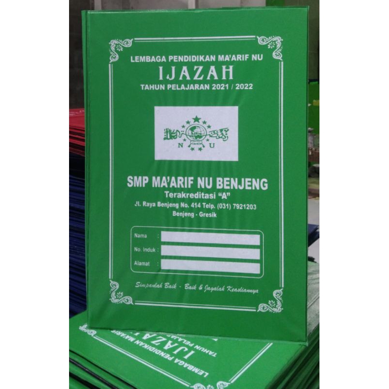 Jual Map Raport | Map Ijazah Sablon Sheet | Shopee Indonesia