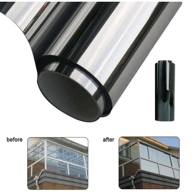 Jual KACA FILM HITAM ( RIBEN ) DENGAN KEGELAPAN 40% 60% 80% BISA JUGA BUAT SEMUA BIDANG KACA DAN ...