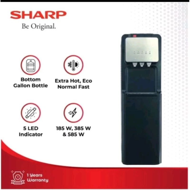 Jual SHARP SWD-82EHL-PB Water Dispenser Bottom Loading Night Lamp ...