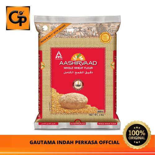 Jual Tepung Gandum Utuh AASHIRVAAD Whole Wheat Floor 5kg | Shopee Indonesia