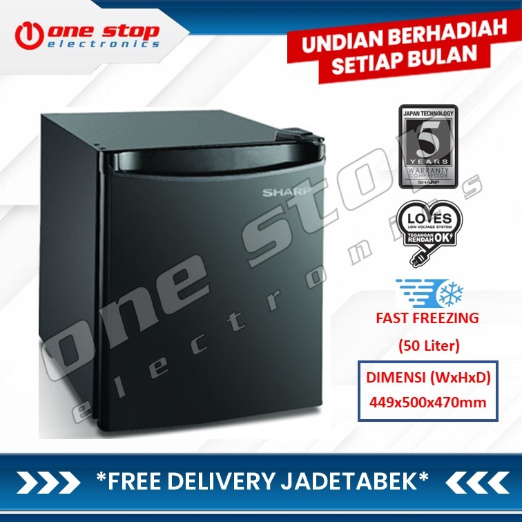 Jual SHARP SJ-50MB-XB Kulkas Mini Portable 45L | Shopee Indonesia