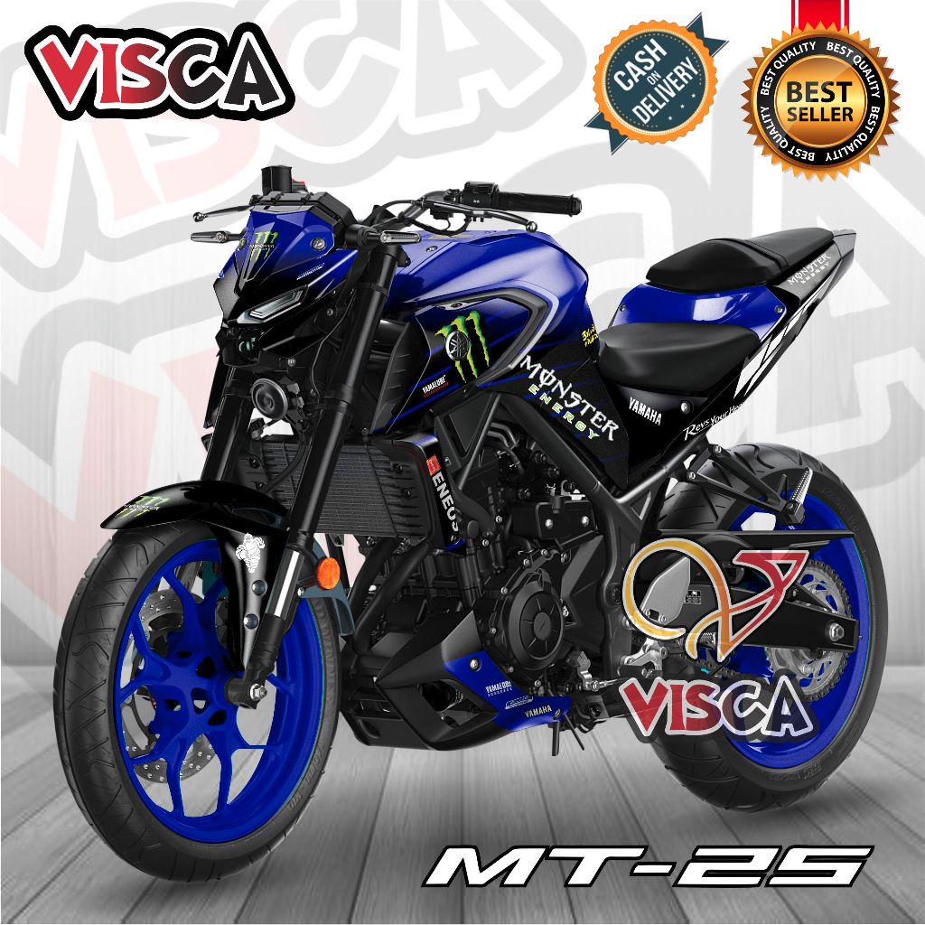 Jual Stiker Decal Yamaha MT 25 NEW Dekal Mt 25 Striping Mt 25 Variasi ...