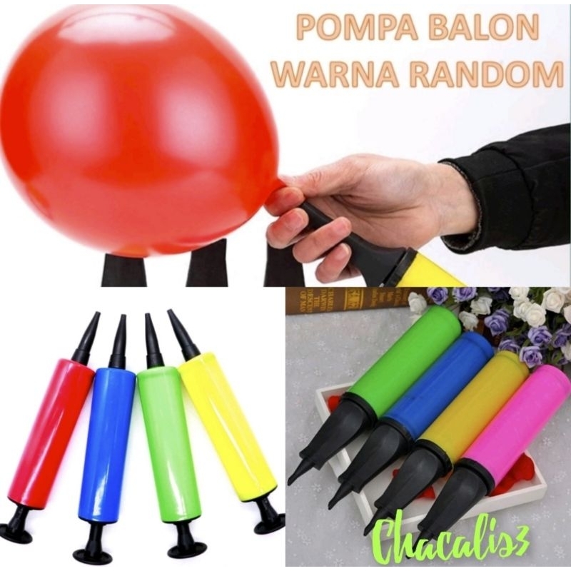 Jual pompa balon karet balon foil / pompa tangan / pompa manual ...
