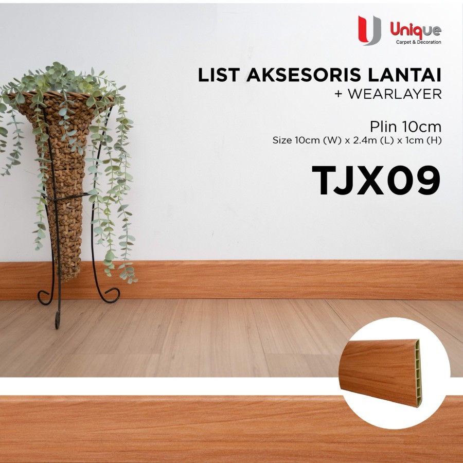 Jual Plint Lantai PVC 8cm dan 10cm / List Accessories Flooring SPC ...
