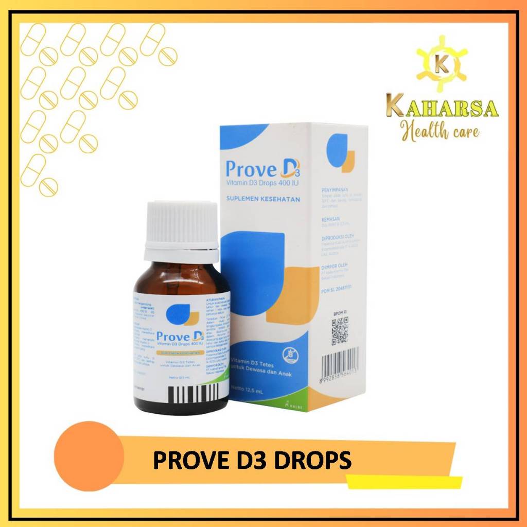 Jual PROVE D3 DROPS Vitamin D3 Tetes 12.5 ml Vitamin D Untuk Anak ...