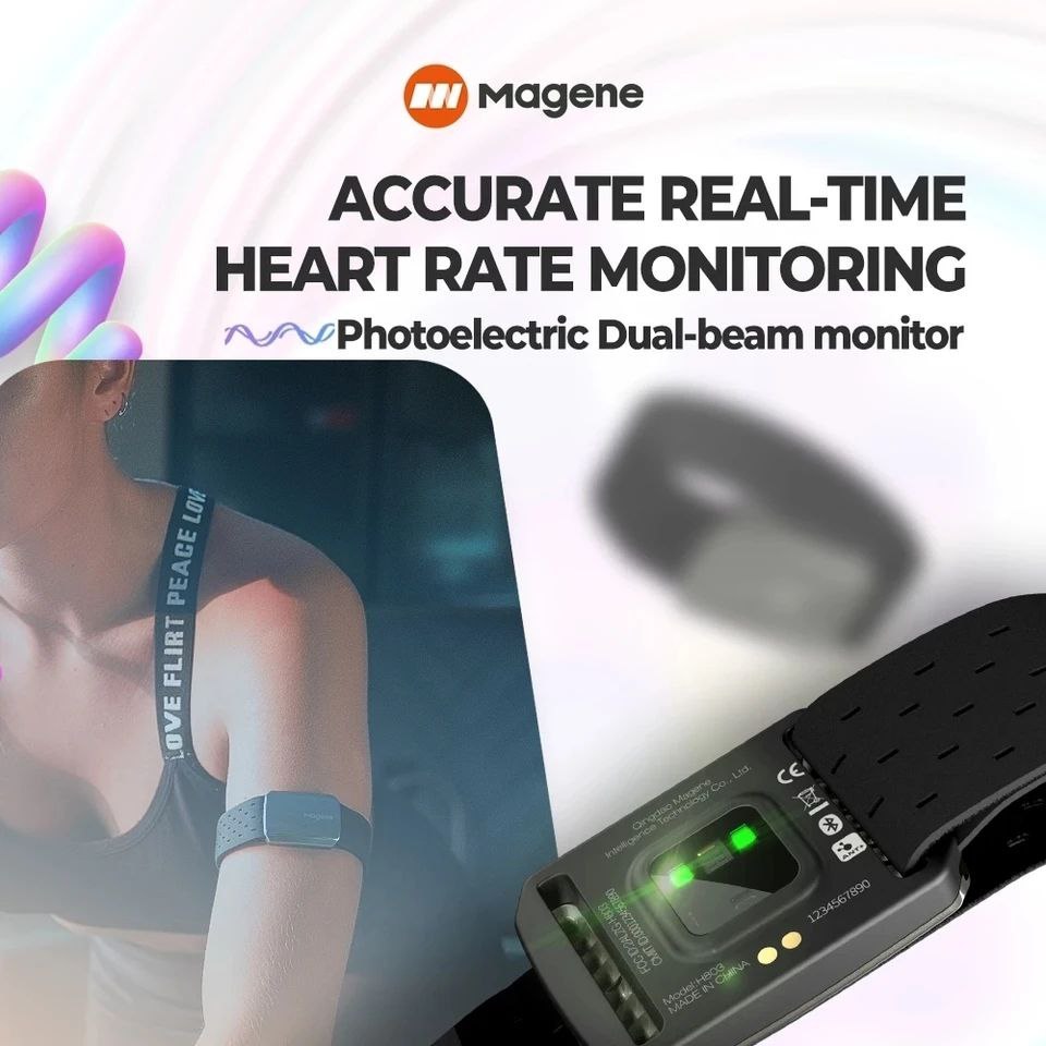 Jual MAGENE H803 Arm Heart Rate Monitor ANT+ Bluetooth - HRM Sensor ...