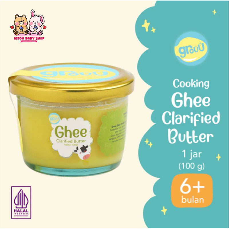 Jual Grouu Ghee Clarified Butter 100gr Lemak Mpasi / Minyak Tumis Mpasi ...