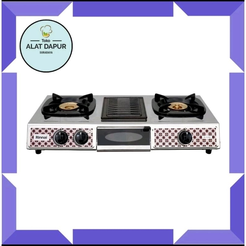 Jual kompor rinnai 2 tungku 524A | Shopee Indonesia
