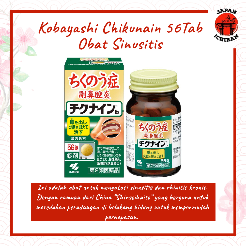 Jual Kobayashi Chikunain 56Tab Obat Sinusitis Original Jepang | Shopee ...