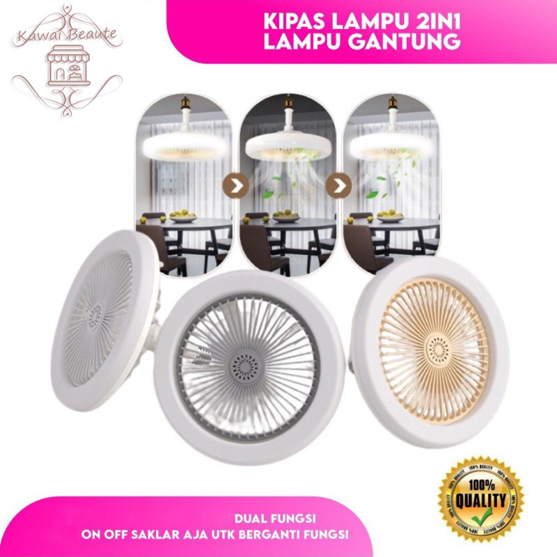 Jual Smart LED Fan Lampu Led + Kipas Fleksibel WL-787 Remote Control ...