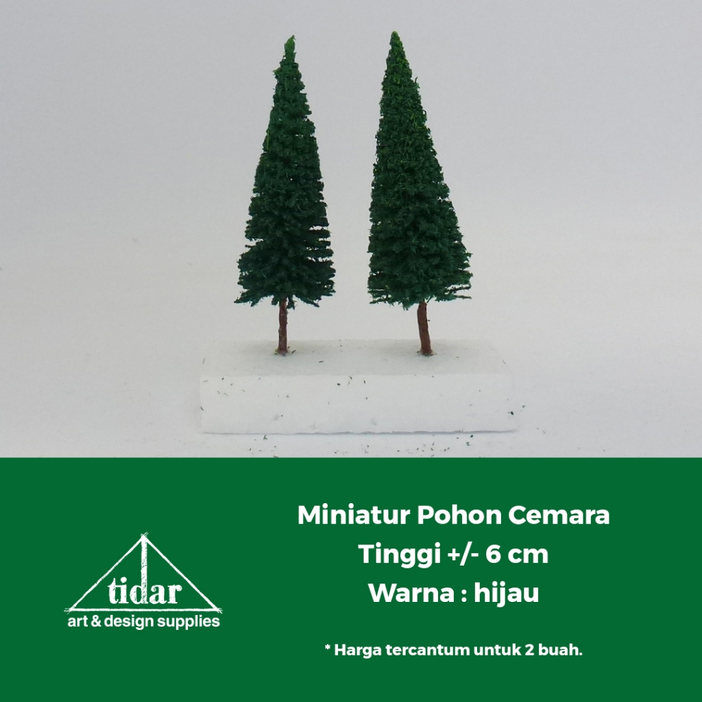 Jual MH - Miniatur Pohon Cemara 6 cm - Maket Tanaman Pinus | Shopee ...