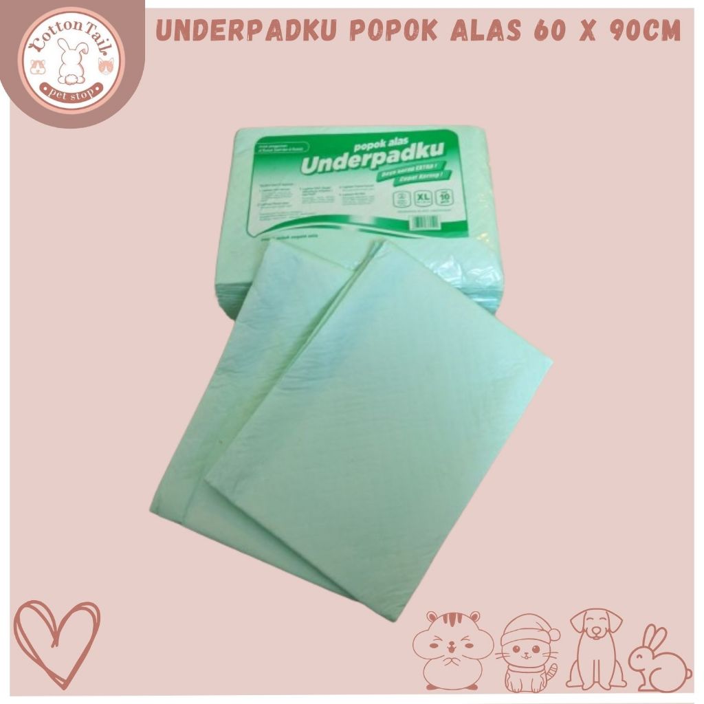 Jual UNDERPADKU 1 PCS Alas Kandang 60x90 cm - Alas Popok Underpad ...