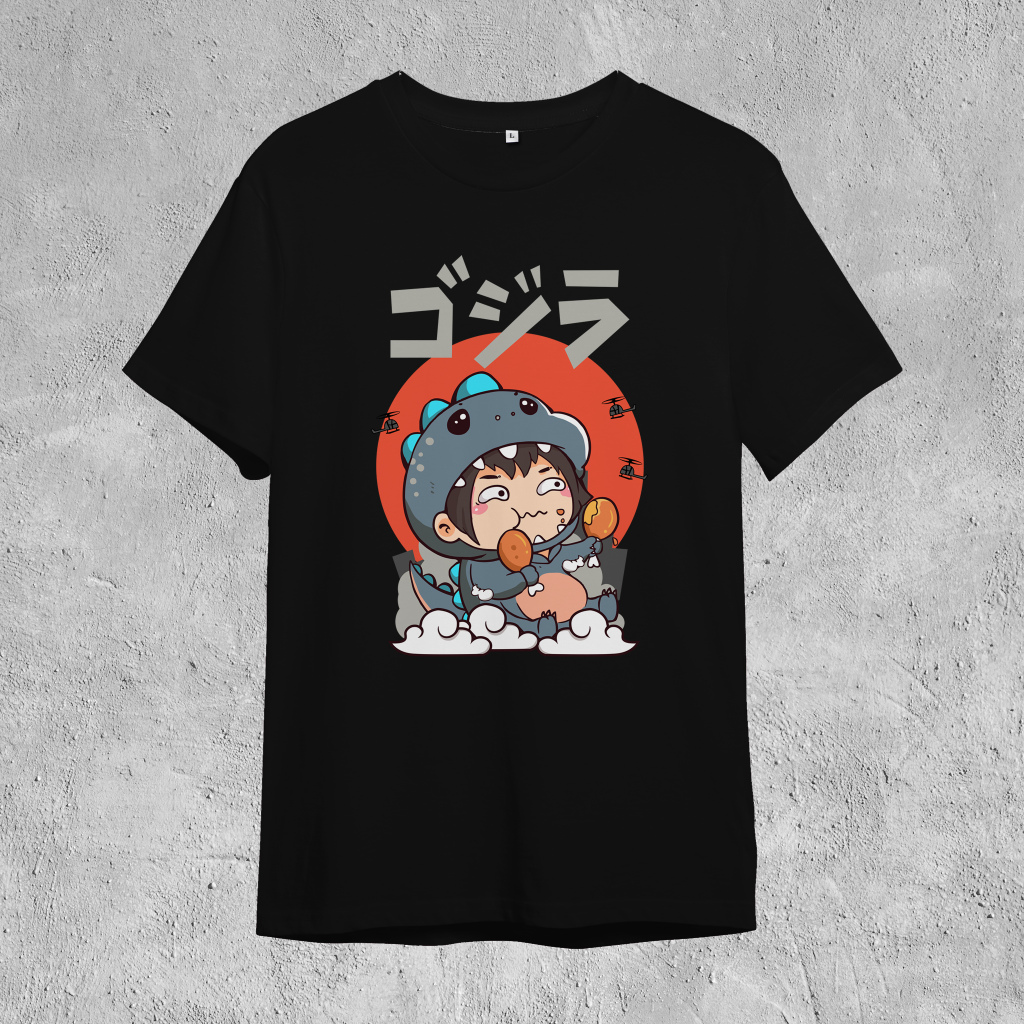 Jual Baju Kaos Dewasa Godzilla Monster Kaiju Laki - Laki Perempuan GZL ...