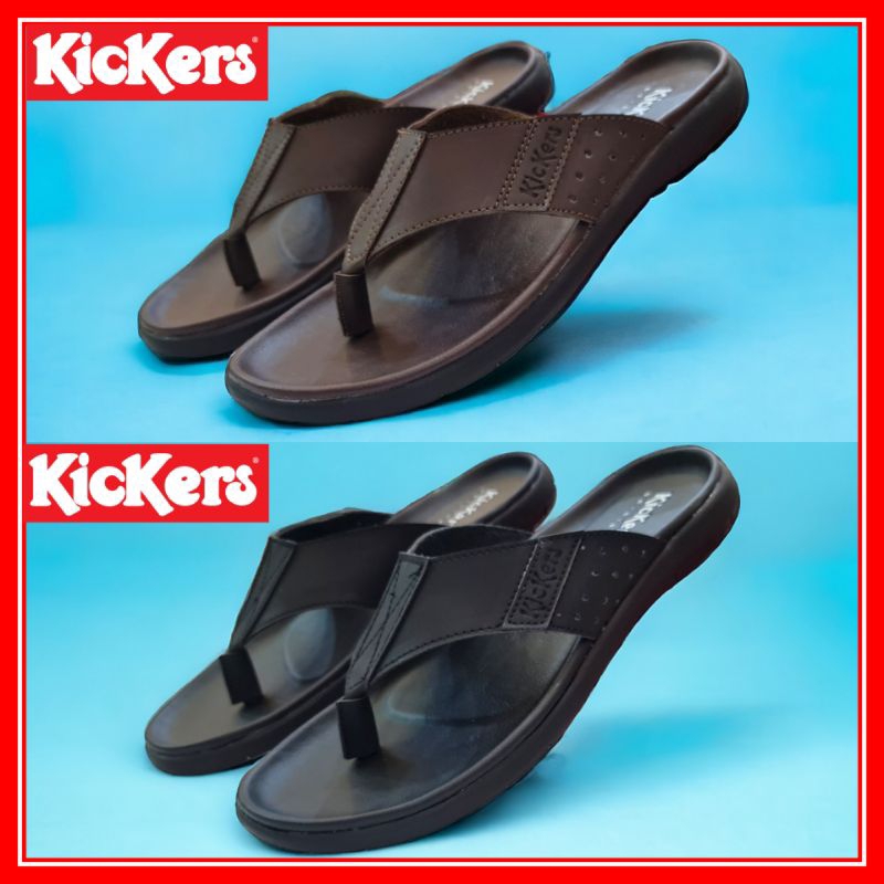 Jual SANDAL PRIA KULIT KICKERS / SANDAL COWOK KULIT TRENDY / SANDAL ...