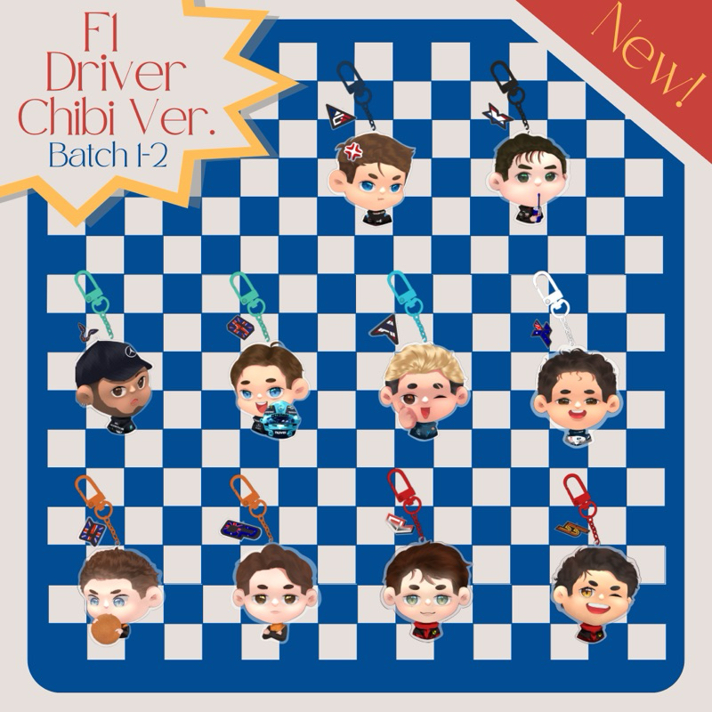 Jual [PRE-ORDER] F1 Driver Chibi Ver. Keychain | Shopee Indonesia