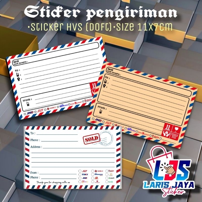 Jual (50 PCS) STIKER LABEL PENGIRIMAN OLSHOP/STIKER LABEL PENGIRIMAN ...