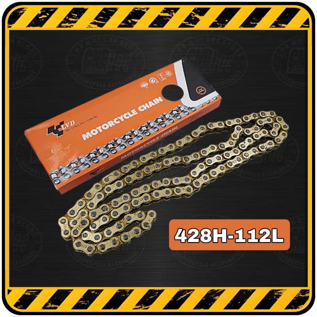 Jual RANTAI RODA GOLD 428H-112L 428H 112 L BY LVD | Shopee Indonesia
