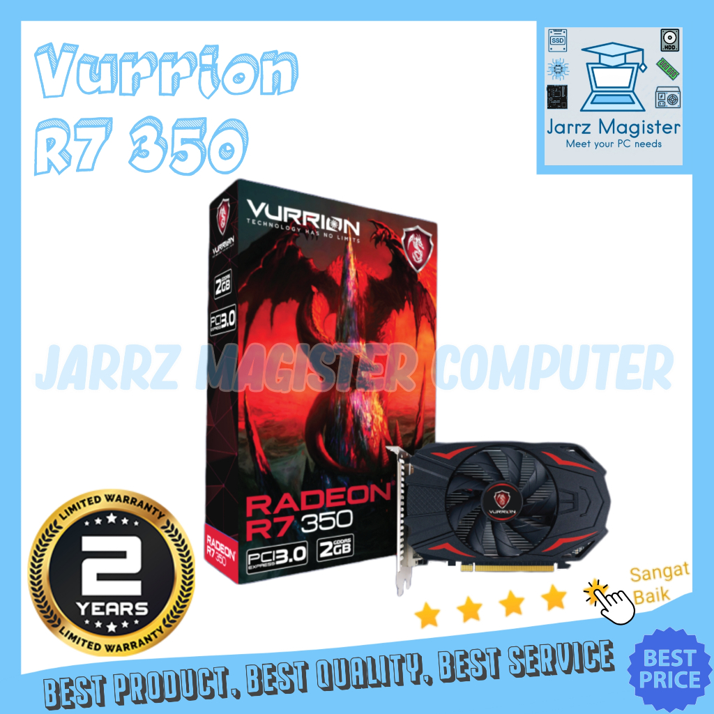 Jual VGA AMD Radeon Vurrion R7 350 2GB DDR5 128 Bit | VGA AMD Radeon ...