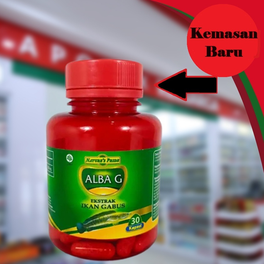 Jual Nature's Pride Alba-G (Alba G) Extrak Ikan Gabus Botol 30 kapsul ...