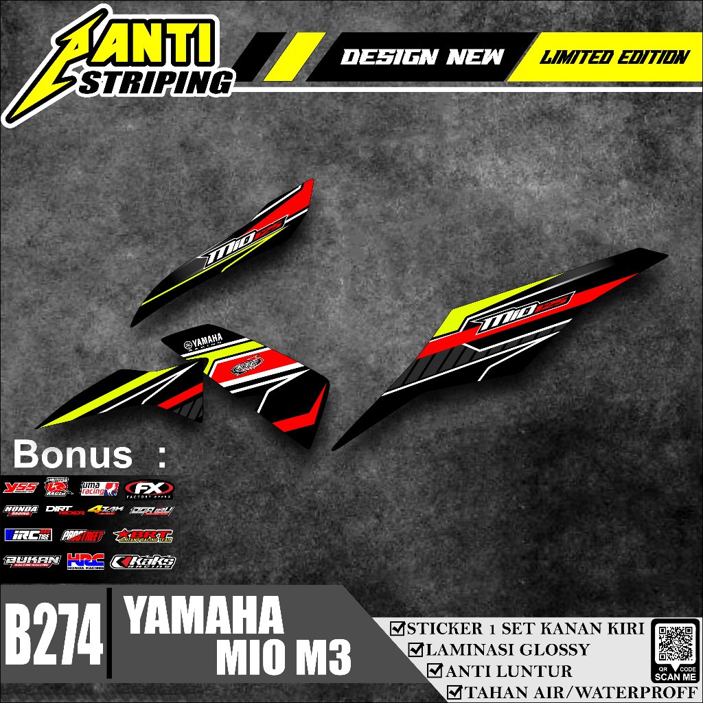 Jual Stiker Setiker Motor Mio M3 Mio Z Mio 125 Variasi - Sticker ...