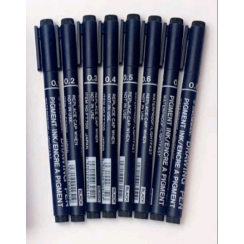 Jual bolpoin drawing pen/ drawing pen snowman/pulpen menggambar teknik ...
