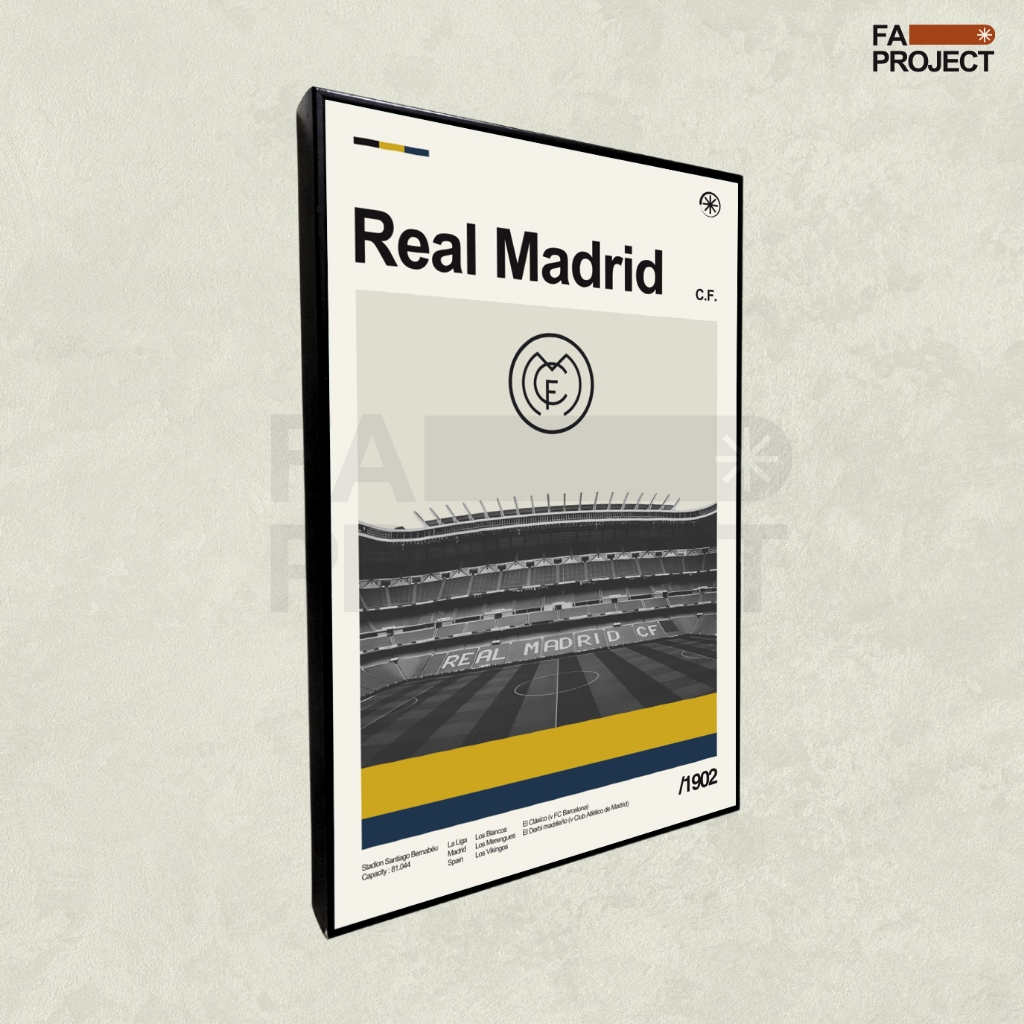 Jual Frame Block Poster - "Real Madrid" | Shopee Indonesia