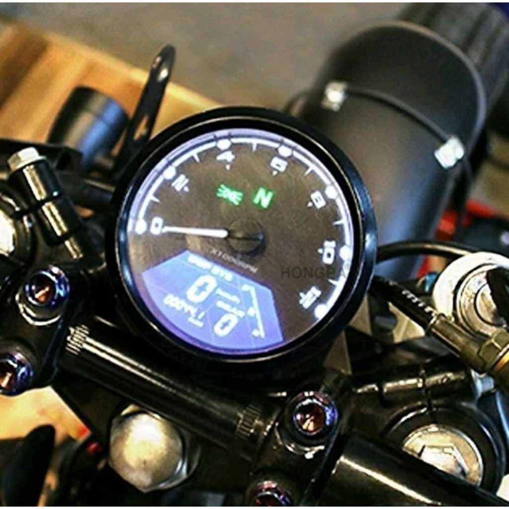 Jual Spido Babon Spidometer Digtal LED Sensor Universal Costum Motor ...