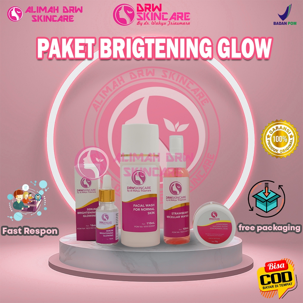 Jual PAKET BRIGHTENING GLOWING DRW SKINCARE ORIGINAL BPOM | Shopee ...