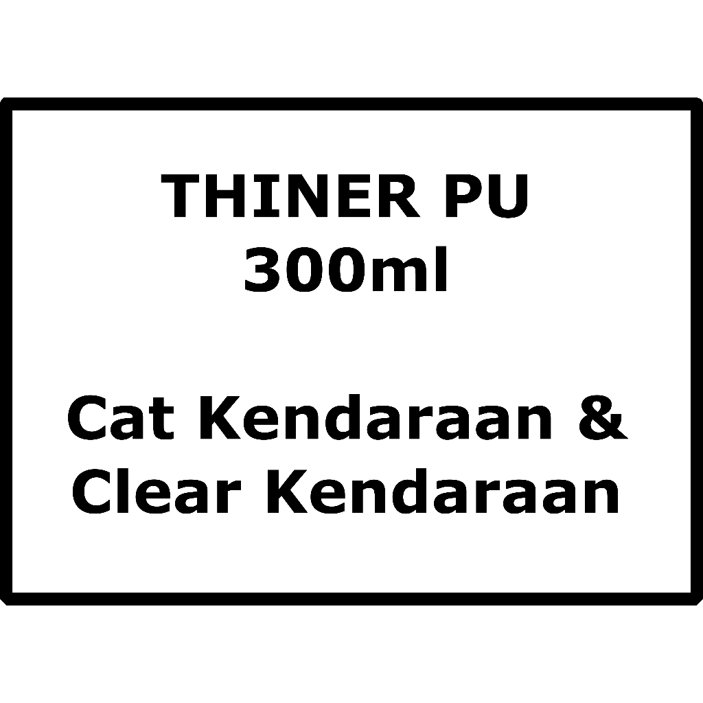 Jual Thinner ND / Thinner High Gloss 0,3 Liter ECERAN - thiner hg - thiner nd - thiner high ...
