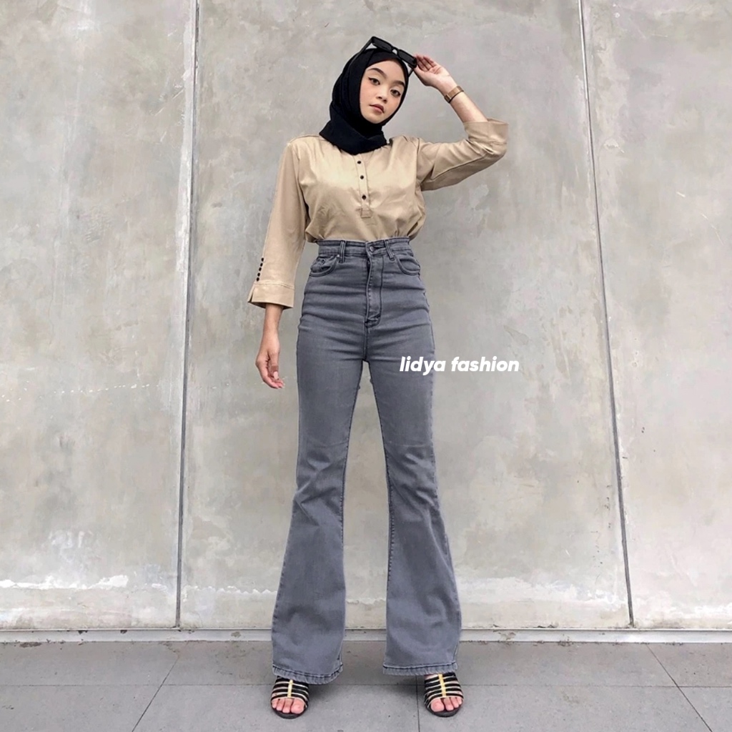 Jual Highwaist Jeans Cutbray Loose Vol.2 | Shopee Indonesia