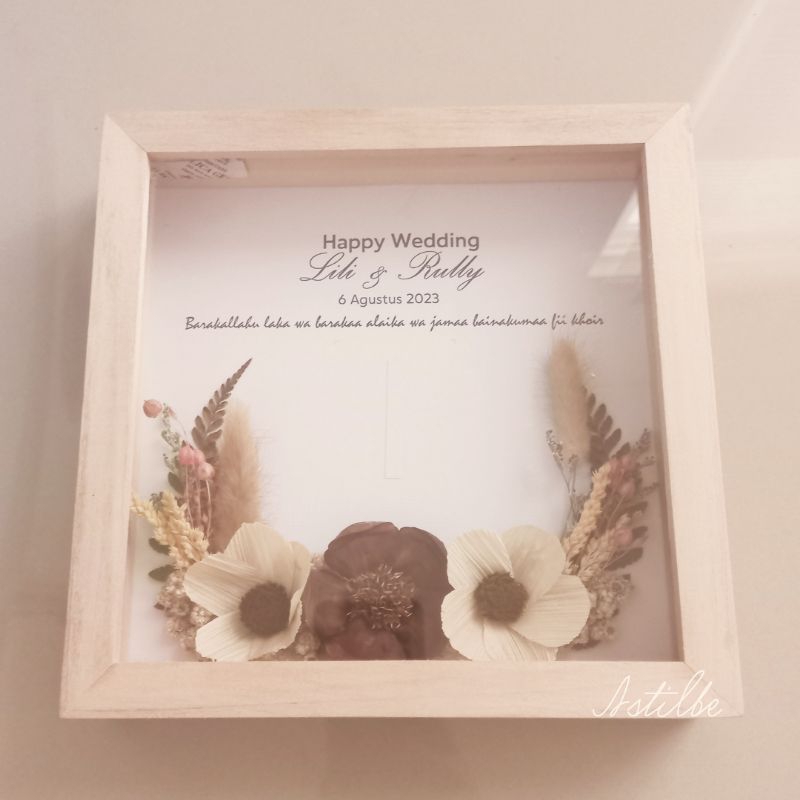 Jual Bingkai logam mulia 3D untuk Emas Bisa Request Ucapan Frame Mahar ...