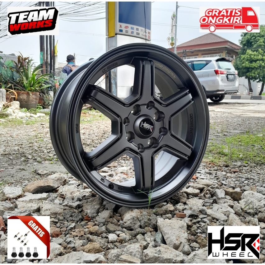 Jual VELG RACING HSR WHEELS ORIGINAL TYPE MINAS R15 COCOK DI MOBIL CALYA,JAZZ,AGYA,AYLA,FIESTA ...