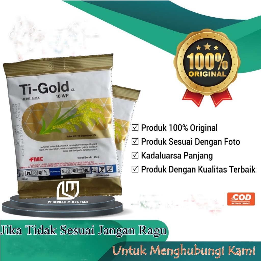 Jual Herbisida Sistemik Tigold 10 WP 25 Gram Ti Gold FMC | Shopee Indonesia