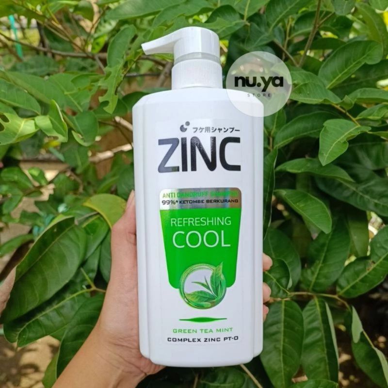 Jual ZINC Shampoo Refreshing Cool Anti Dandruff Ketombe 680ml 680 ml ...