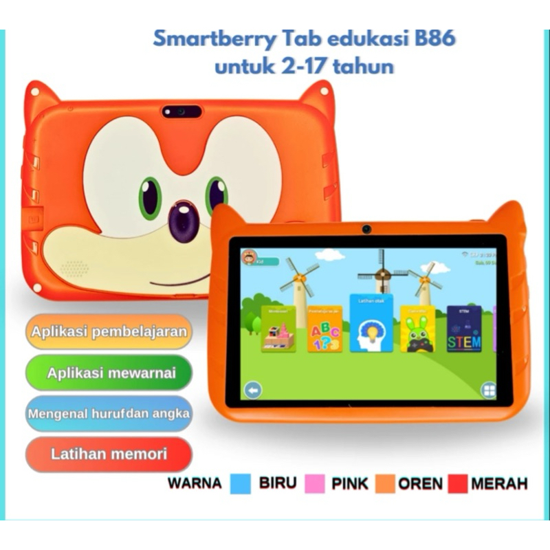 Jual Smartberry I-WAWA b86 study tab Gen 2. Oren only | Shopee Indonesia