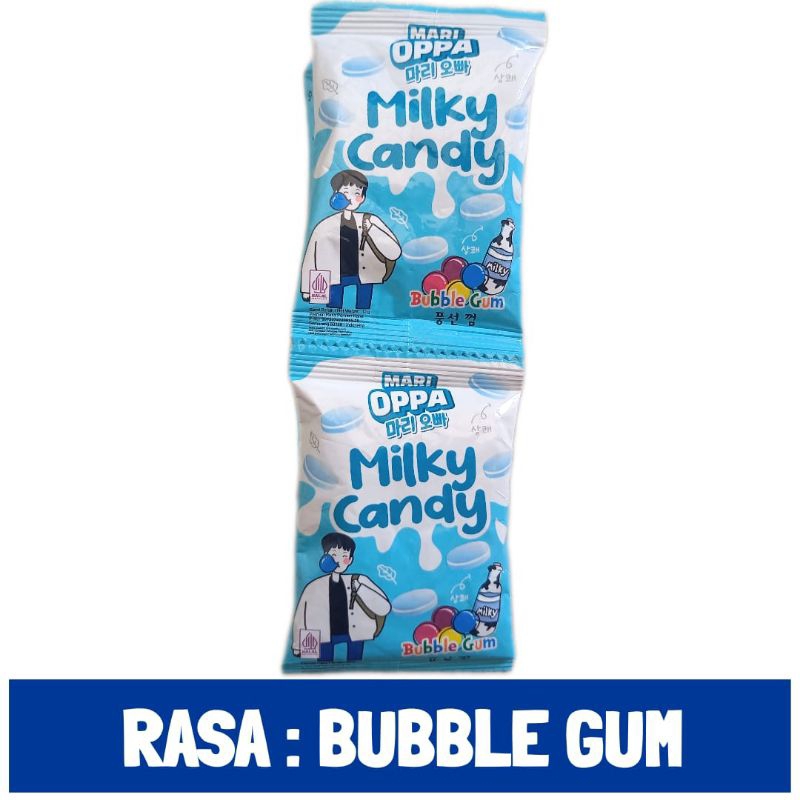 Jual Milky Candy Mari Oppa 1 Renceng Isi 10 Sachet 12gr | Shopee Indonesia