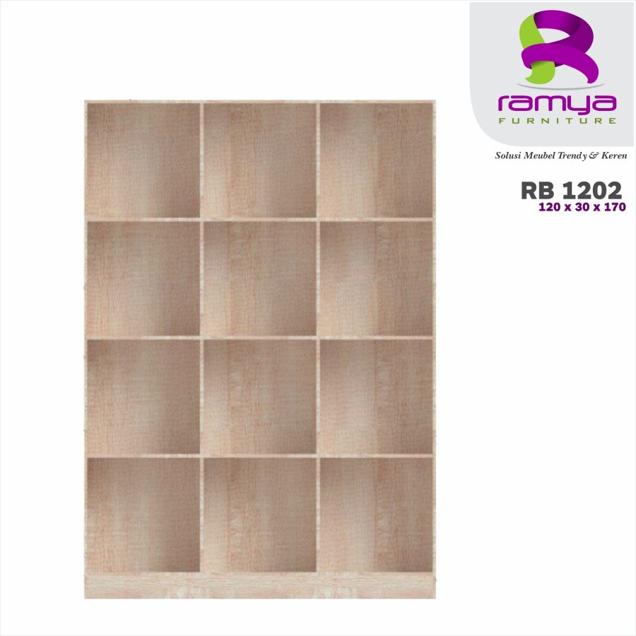 Jual RAK BUKU RAK SERBAGUNA LEMARI PENYIPANAN RAK SEKAT RAK 12 KOTAK ...
