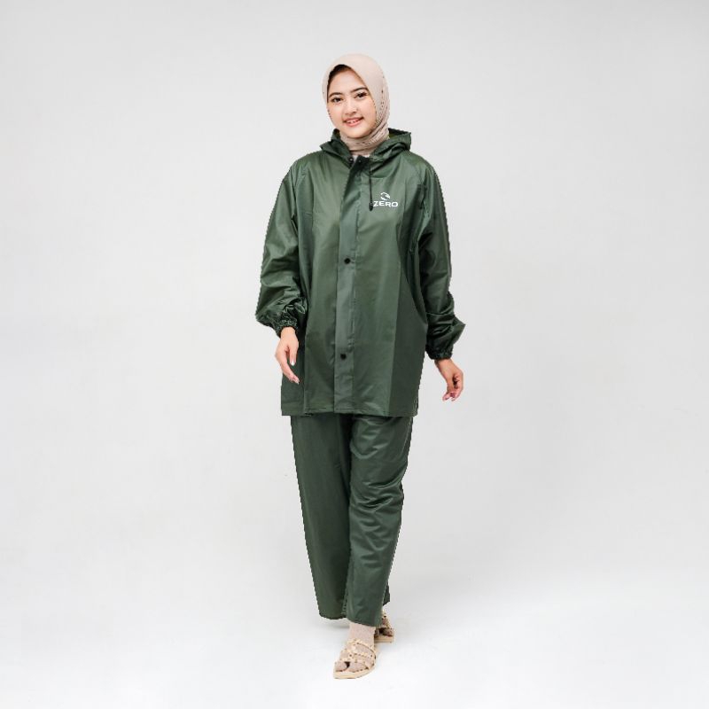 Jual Jas Hujan Raincoat Mantel Hujan Anti Rembes Setelan Celana Pria Wanita Original ZERO ...