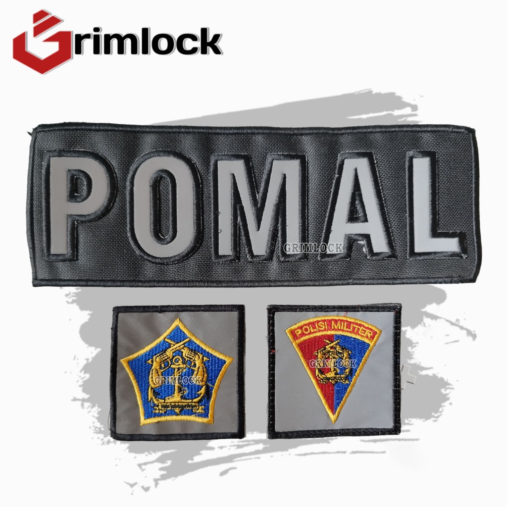 Jual Logo Bordir Pom AL / Polisi Militer / Patch Logo Bordir | Shopee ...