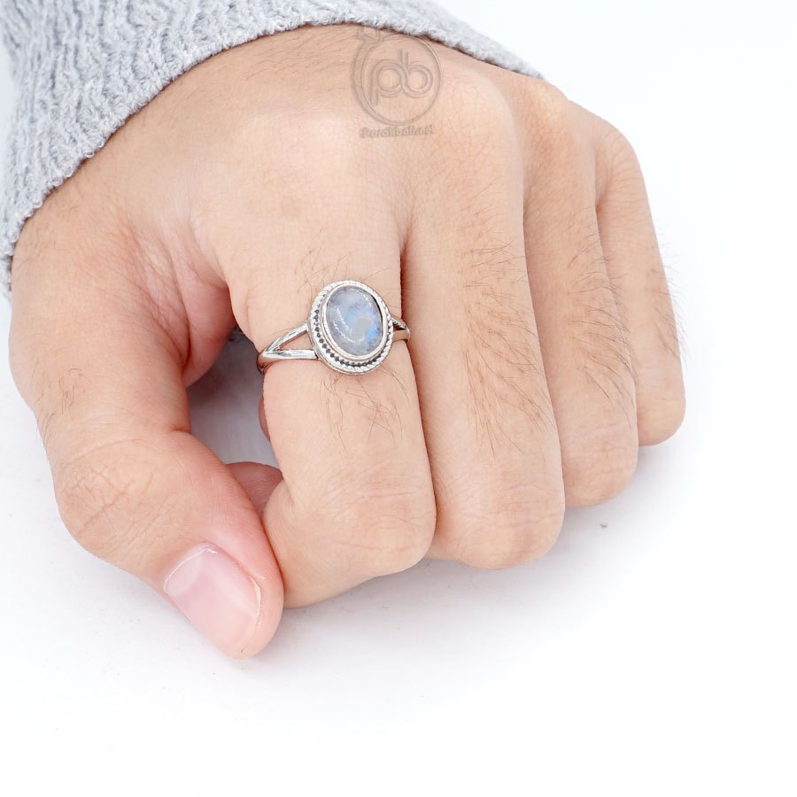 Jual Cincin Moonstone Wanita Perak 925 Biduri Bulan Natural Cayawulan ...