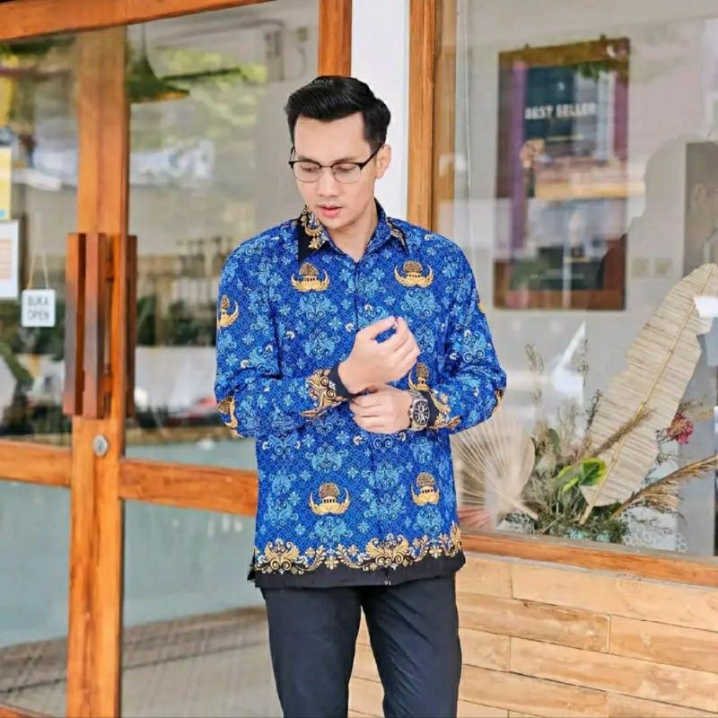 Jual Seragam Batik korpri / batik korpri / seragam pns batik korpri / baju korpri | Shopee Indonesia