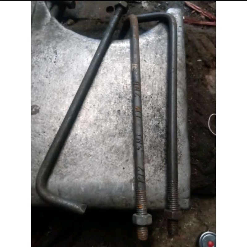 Jual ( PreOrder ) baut angkur angker anchor bolt L m12 ( 1/2 ) m 12 mm ...