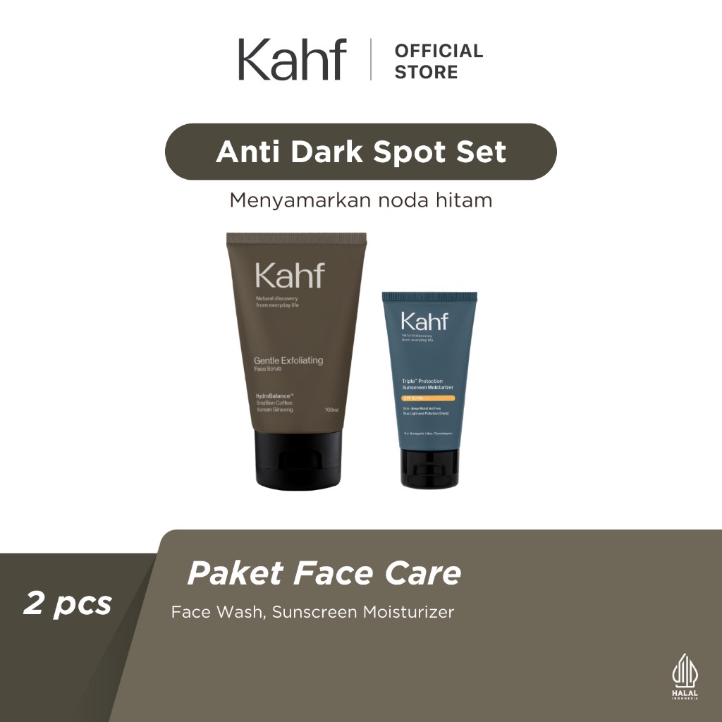 Jual KAHF Anti Dark Spot Set Face Care 2 Pcs Package Indonesia / Paket ...