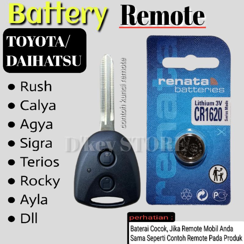 Jual Baterai Battery Batrai Batre Untuk Kunci Remote Remot Mobil Toyota ...